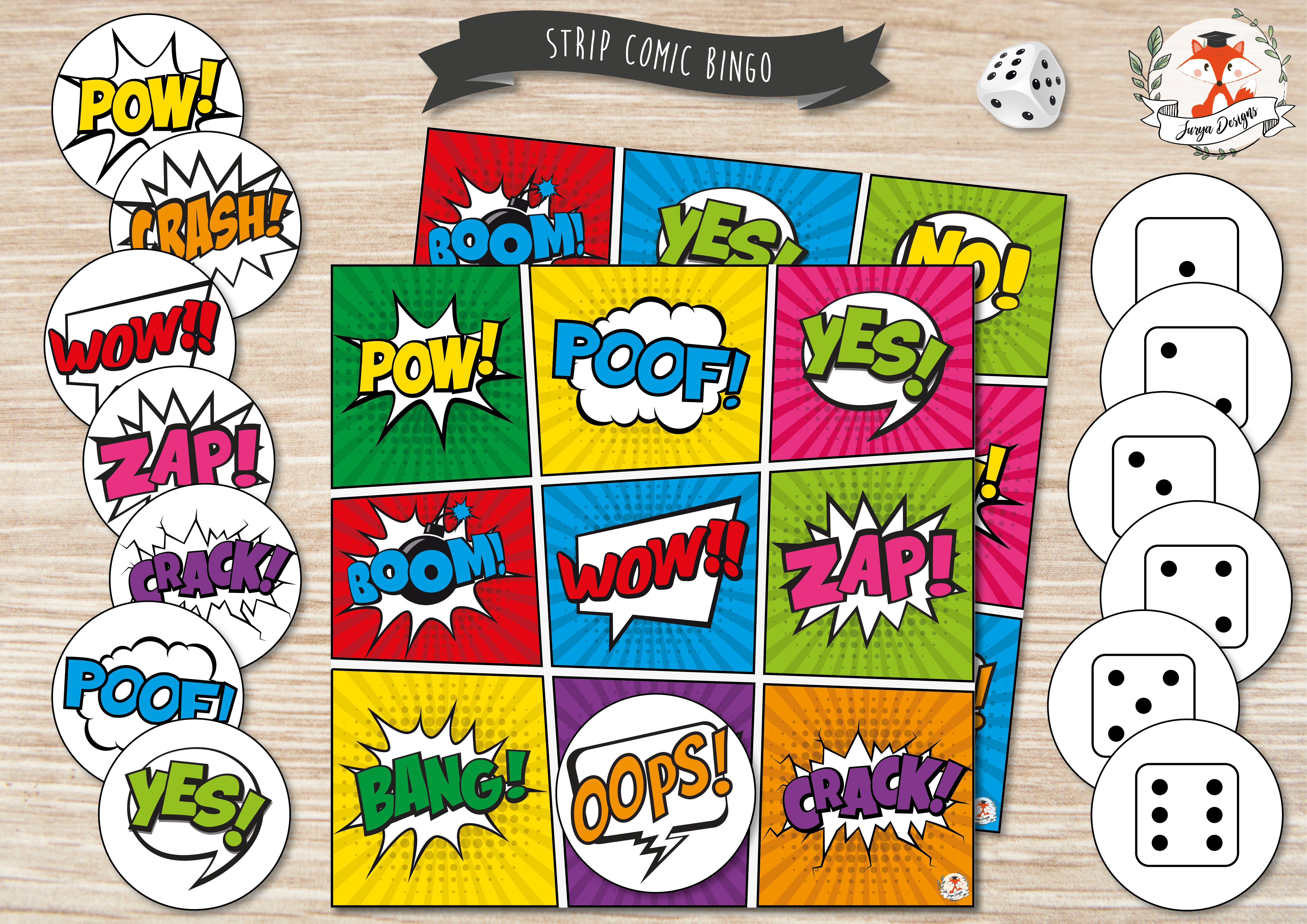 Strip Comic Bingo – Surya Designs (CommV)