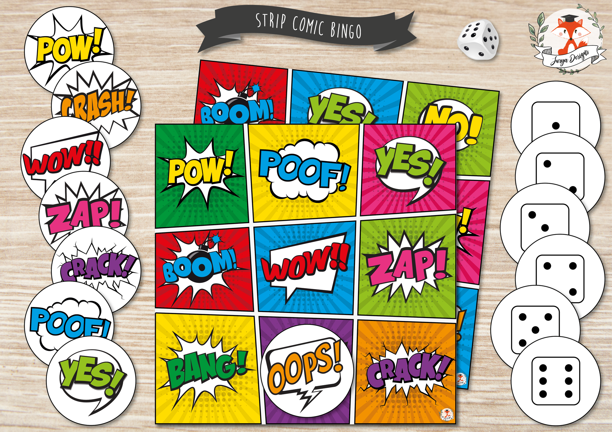 Strip Comic Bingo – Surya Designs (CommV)